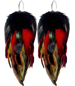 fashmorus women feather earrings for women fashion dulcet feather earrings for women dangle