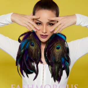 Fashmorous Peacock Feather Earrings Long Feather Earrings for Women Feather Earrings Purple