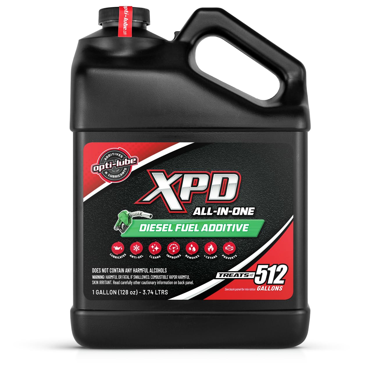 Opti-Lube XPD All Seasons Diesel Fuel Additive: 1 Gallon with Accessories (1 Hand Pump & 2 Empty 8oz Bottles) (1 Gallon XPD with Hand Pump and Regular Accessory Bottles)