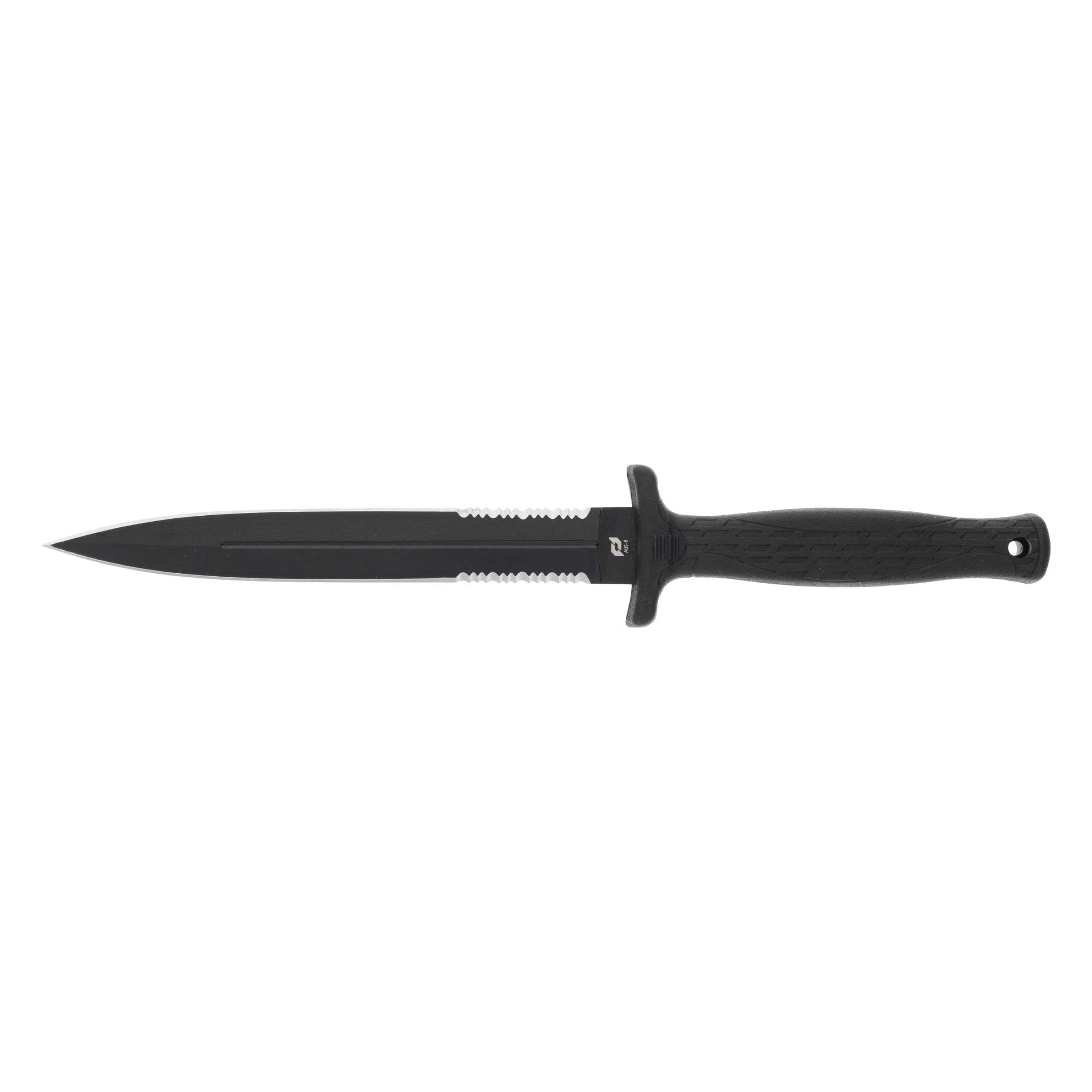 Schrade Delta Class Needle Magnum Serrated Fixed Blade with High Carbon Stainless Steel for Outdoor Survival