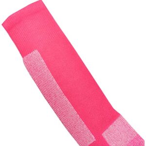 thorlos unisex adult Sl Thin Cushion Over the Calf Skiing Socks, Schuss Pink, Medium US