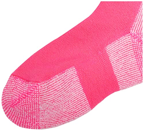 thorlos unisex adult Sl Thin Cushion Over the Calf Skiing Socks, Schuss Pink, Medium US