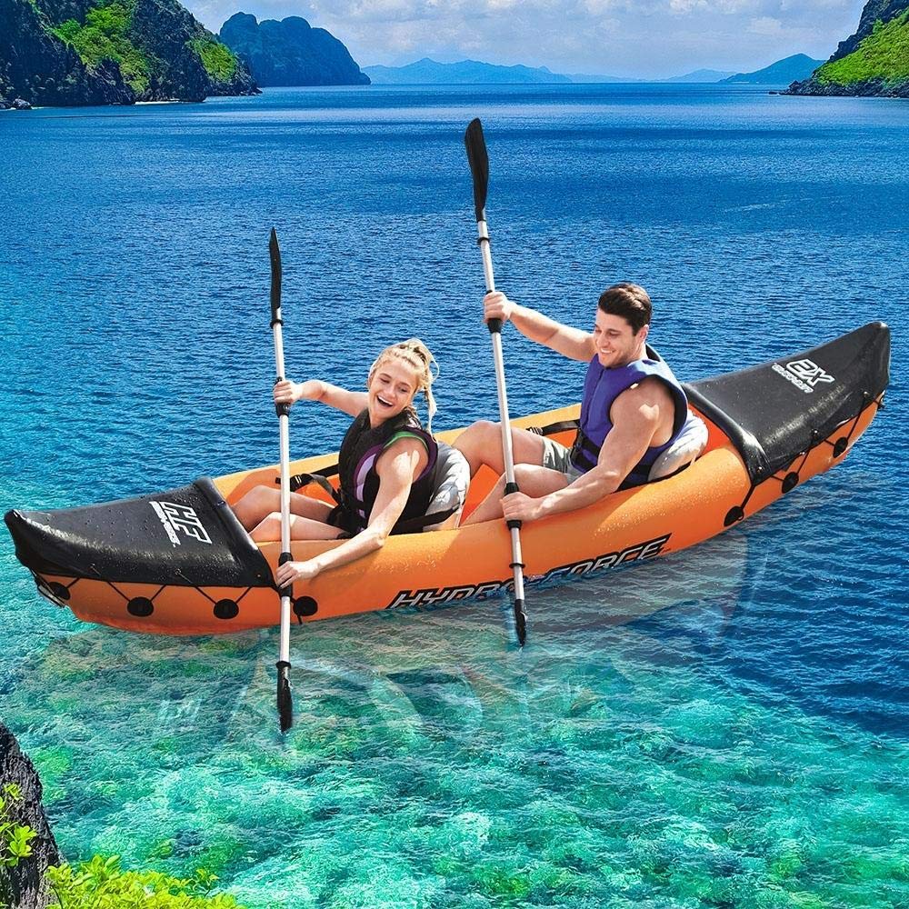 Bestway Hydro-Force Rapid X2 Kayak with Oars, 2 Person Capacity, Blue