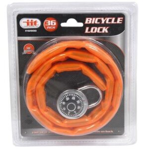 iit 42800 36" bicycle lock chrome plated