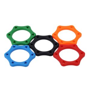 an-do-er 5pcs rubber wireless handheld microphone rolling protection ring