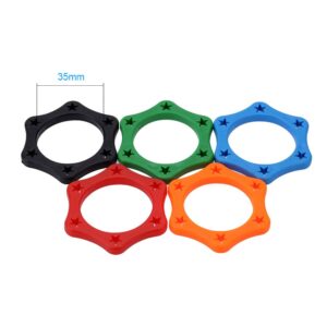 an-do-er 5pcs Rubber Wireless Handheld Microphone Rolling Protection Ring