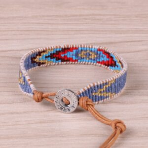 KELITCH Blue Seed Bead Bracelets Woven Wrap Bracelet Handmade Fashion Women Jewelry