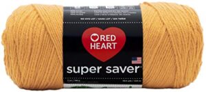 red heart super saver yarn-gold