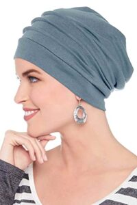 slouchy snood hat - the original 100% cotton slouchy beanie - denim