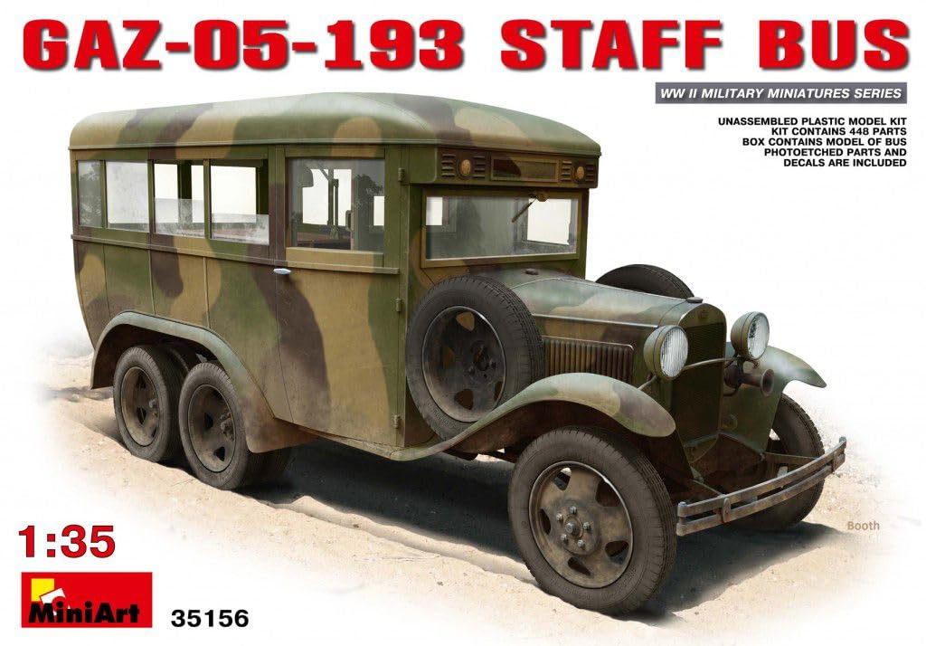 MiniArt 35156 - Model Kit GAZ-05-193 Staff Bus, Grey