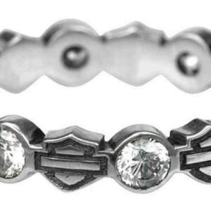 Harley-Davidson Women's Ring, Stacking Bar & Shield Rhinestone Ring HDR0170 (9)