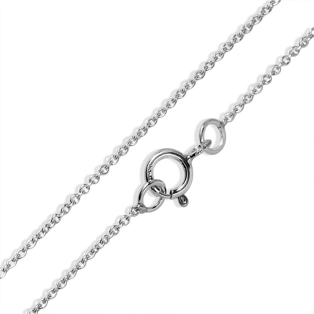 Silvershake Petite 925 Sterling Silver Hope Cancer Awareness Ribbon Pendant with 18 Inch Chain Necklace