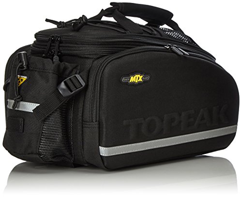 Topeak TT9648B Unisex Adult MTX DX Trunk Bag - Black, 36 x 21.5-29 x 25 cm/12.3 Litre