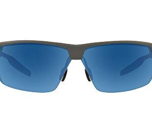 Native Eyewear Hardtop Ultra XP Rectangular Sunglasses, Granite/Blue Reflex Polarized, 71 mm