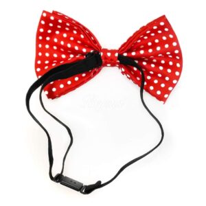 Men Women Red Polka Dot BOW TIE SUSPENDER COMBO SET Tuxedo Wedding