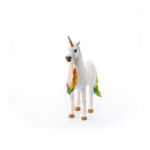 Schleich bayala, Unicorn Toys for Girls and Boys, Rainbow Unicorn Mare, Unicorn Toy Figurine with Gems, Ages 5+