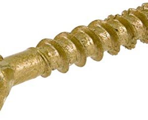 Power Pro 48605 Wood Screws, #8 x 1-1/4", Premium Outdoor Deck Screws, Rust Resistant, Epoxy Coated Bronze, 5lb Tub, 1215 pcs