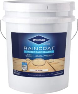 5 gal zinsser 288345 clear wolman, raincoat water-based one coat sealer