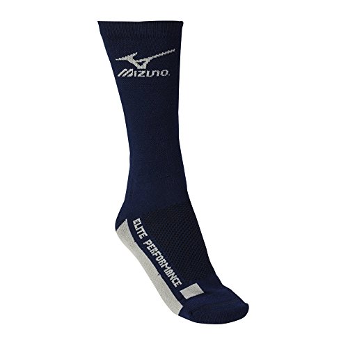 Mizuno Core Crew Sock, Navy/Grey, Small