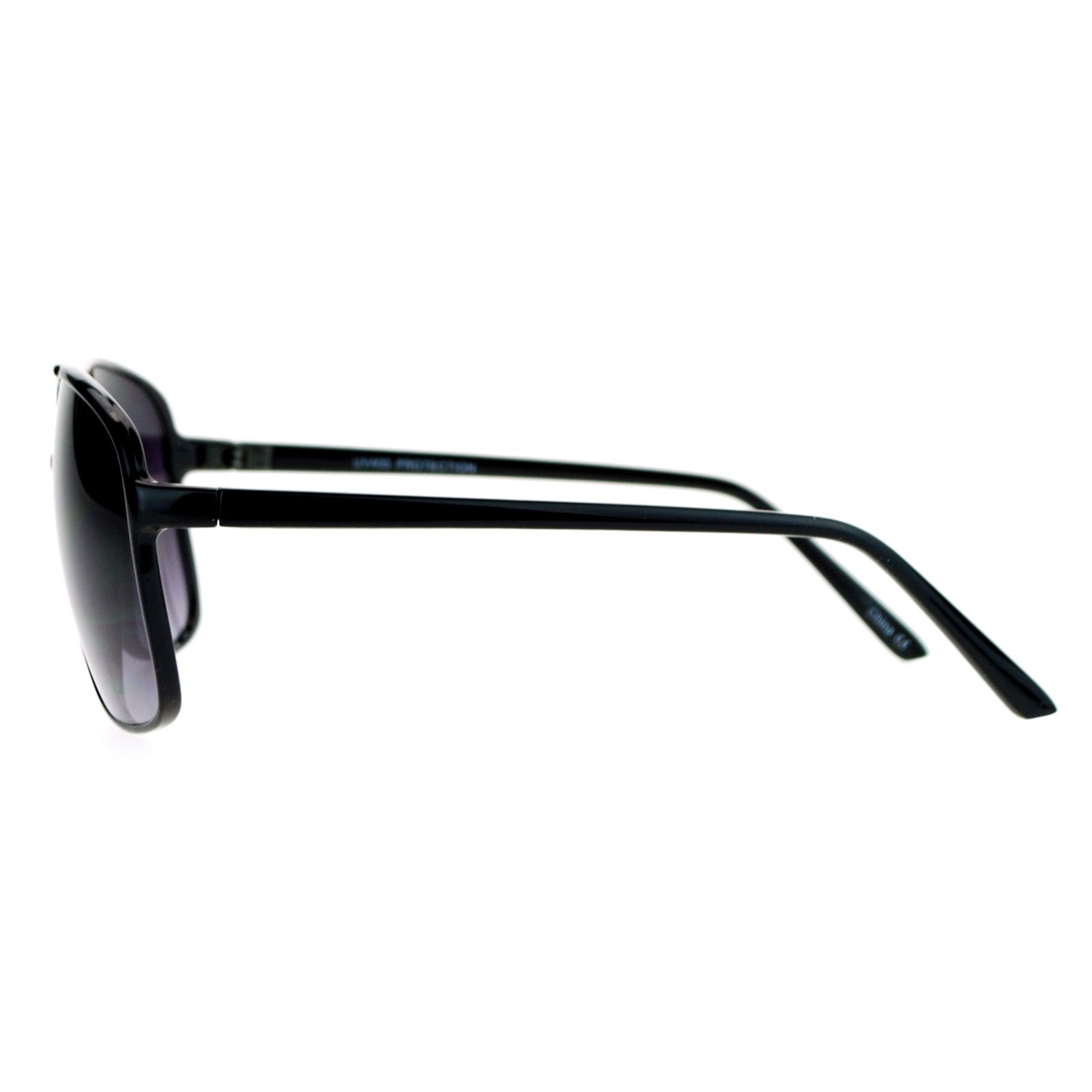 SA106 Oversize Large Thin Plastic Racer Mens Sport Sunglasses Black