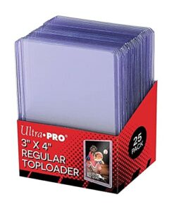 ultra pro 1,000 regular series 3"x4" toploaders case 1000-40 sealed 25ct packs