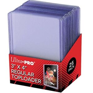 Ultra Pro 1,000 Regular Series 3"x4" Toploaders Case 1000-40 Sealed 25ct Packs