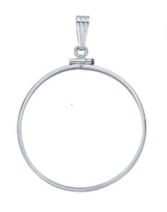 amazin jewel us dime bezel pendant sterling silver coin bezel pendant for the us dime - screw top design