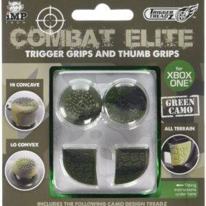 Snakebyte Trigger Treadz Combat Elite Thumb and Trigger Grips Pack - Green Camo - Xbox One