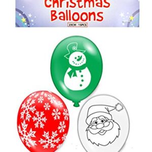 HENBRANDT Pack of 15 Christmas Balloons