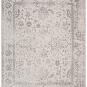 SAFAVIEH Adirondack Collection X-Large Area Rug - 11' x 15', Ivory & Silver, Oriental Distressed Design, Non-Shedding & Easy Care, Ideal for High Traffic Areas in Living Room, Bedroom (ADR109C)