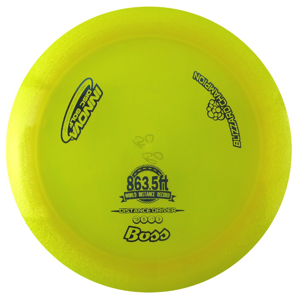 INNOVA Blizzard Champion Boss Distance Driver Golf Disc [Colors may vary] - 151-159g