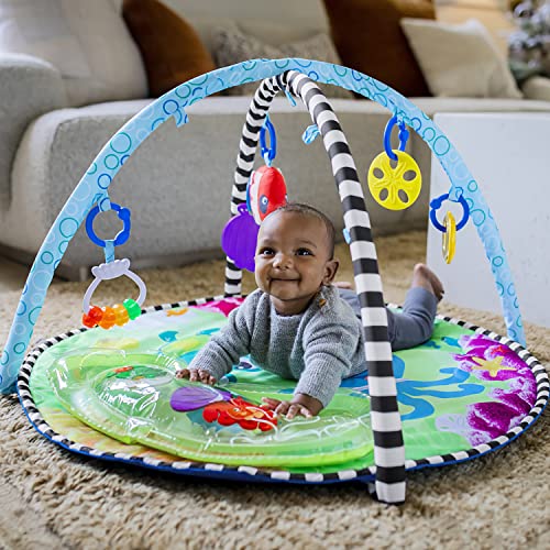 Baby Einstein Sea Floor Explorers 2-in-1 Water Mat Portable Tummy Time Activity Play Gym