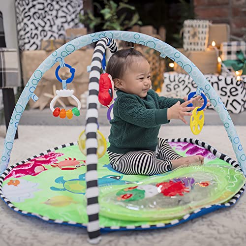 Baby Einstein Sea Floor Explorers 2-in-1 Water Mat Portable Tummy Time Activity Play Gym