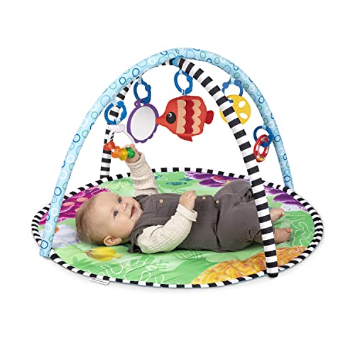 Baby Einstein Sea Floor Explorers 2-in-1 Water Mat Portable Tummy Time Activity Play Gym