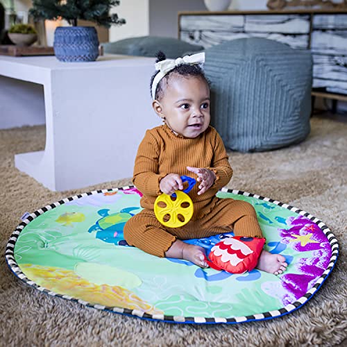 Baby Einstein Sea Floor Explorers 2-in-1 Water Mat Portable Tummy Time Activity Play Gym