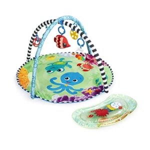 Baby Einstein Sea Floor Explorers 2-in-1 Water Mat Portable Tummy Time Activity Play Gym