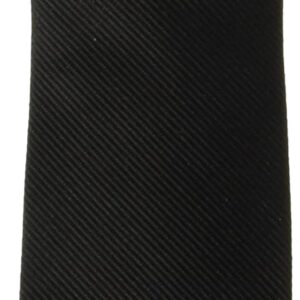 Bruno Piattelli mens Extra Long Solid Silk neckties, Black, One Size US