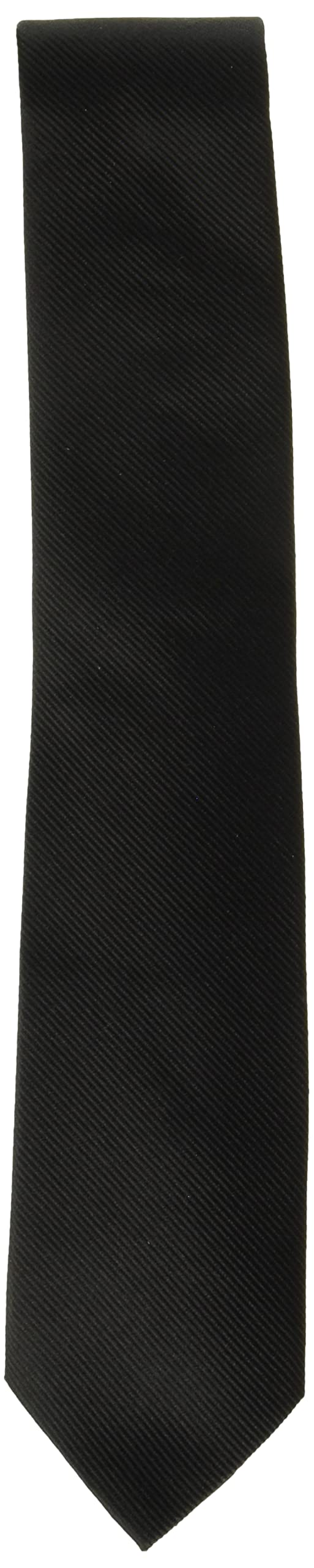 Bruno Piattelli mens Extra Long Solid Silk neckties, Black, One Size US