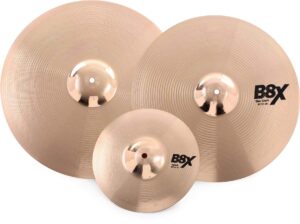 sabian b8x 16 18 inches crash cymbal pack with free 10 inches splash