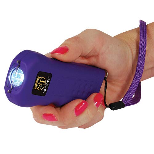 Trigger 18,000,000 Purple Stun Gun Flashlight with Disable Pin