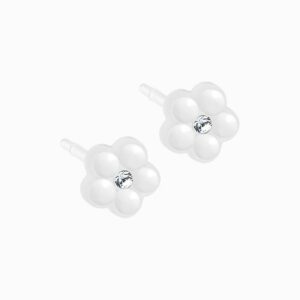 Blomdahl | Nickel Free | Medical Plastic 5mm Daisy Stud Earrings | Best Choice For Sensitive Ears