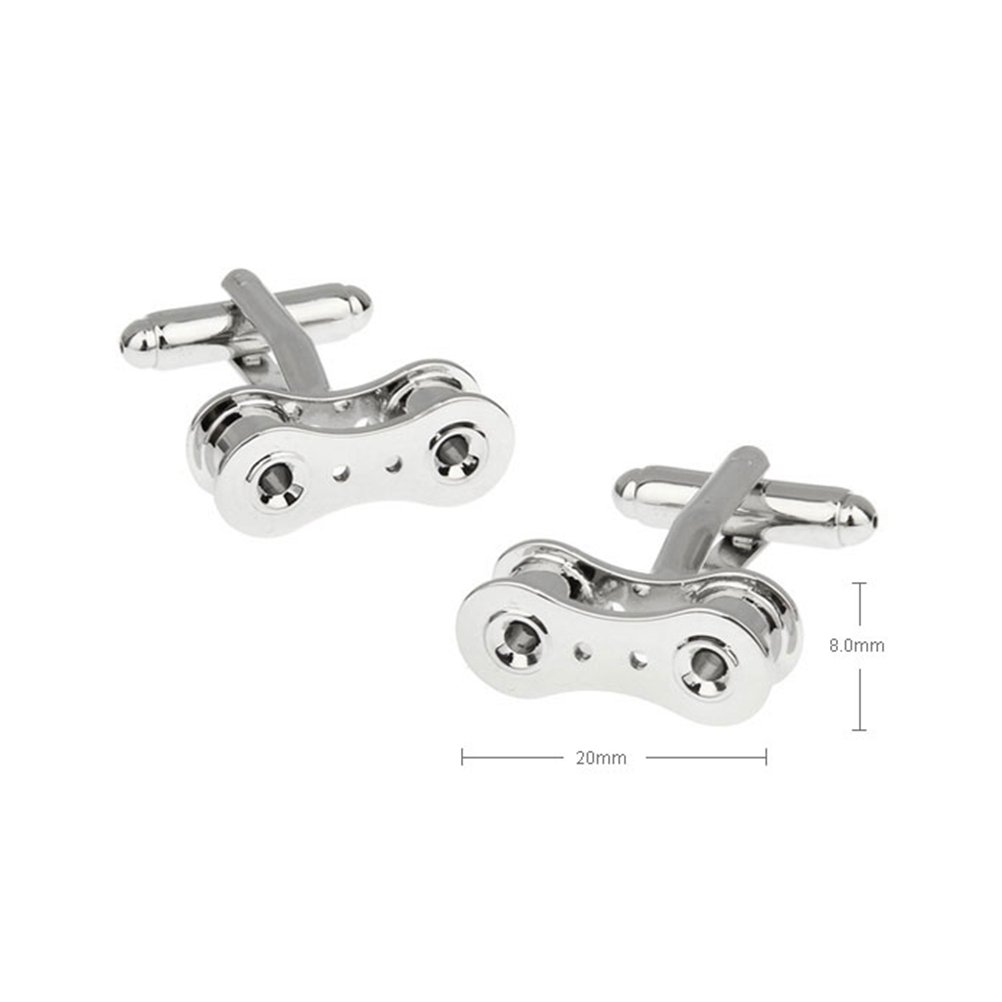 Chain Link Cufflinks Cuff Links Bike Biker Motorcycle Mechanic Cyclist Bicycle