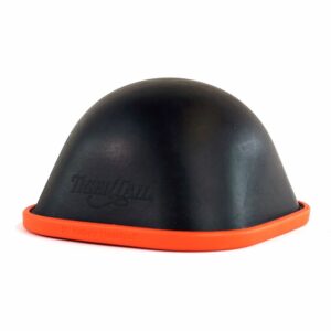 tiger tail curve ball - high density stationary muscle release for back, legs, glutes, hips, psoas, shoulders - deep tissue & myofascial release - comforting physical therapy for floor, wall, or chair