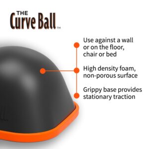 Tiger Tail Curve Ball - High Density Stationary Muscle Release for Back, Legs, Glutes, Hips, Psoas, Shoulders - Deep Tissue & Myofascial Release - Comforting Physical Therapy for Floor, Wall, or Chair