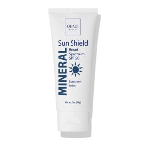 obagi sun shield hypoallergenic mineral sunscreen – broad spectrum spf 50 protection from the sun – sheer, quick-absorbing formula – 3 oz