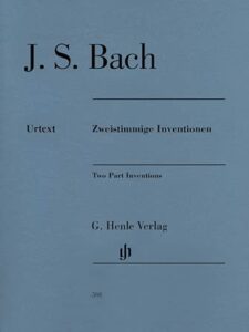 alfred bach-two part inventions revised edition – paperbound with fingerings