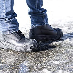 Due North All Purpose Industrial Ice Cleats for Men & Women - Traction Aids for Walking & Working on Snow/Ice - 16 Spikes