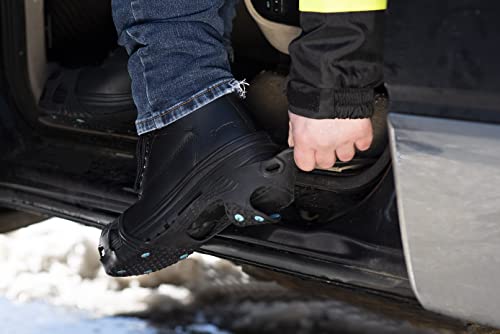 Due North All Purpose Industrial Ice Cleats for Men & Women - Traction Aids for Walking & Working on Snow/Ice - 16 Spikes