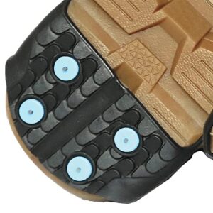 Due North All Purpose Industrial Ice Cleats for Men & Women - Traction Aids for Walking & Working on Snow/Ice - 16 Spikes