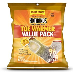 hothands adhesive toe warmer 36 pair value pack